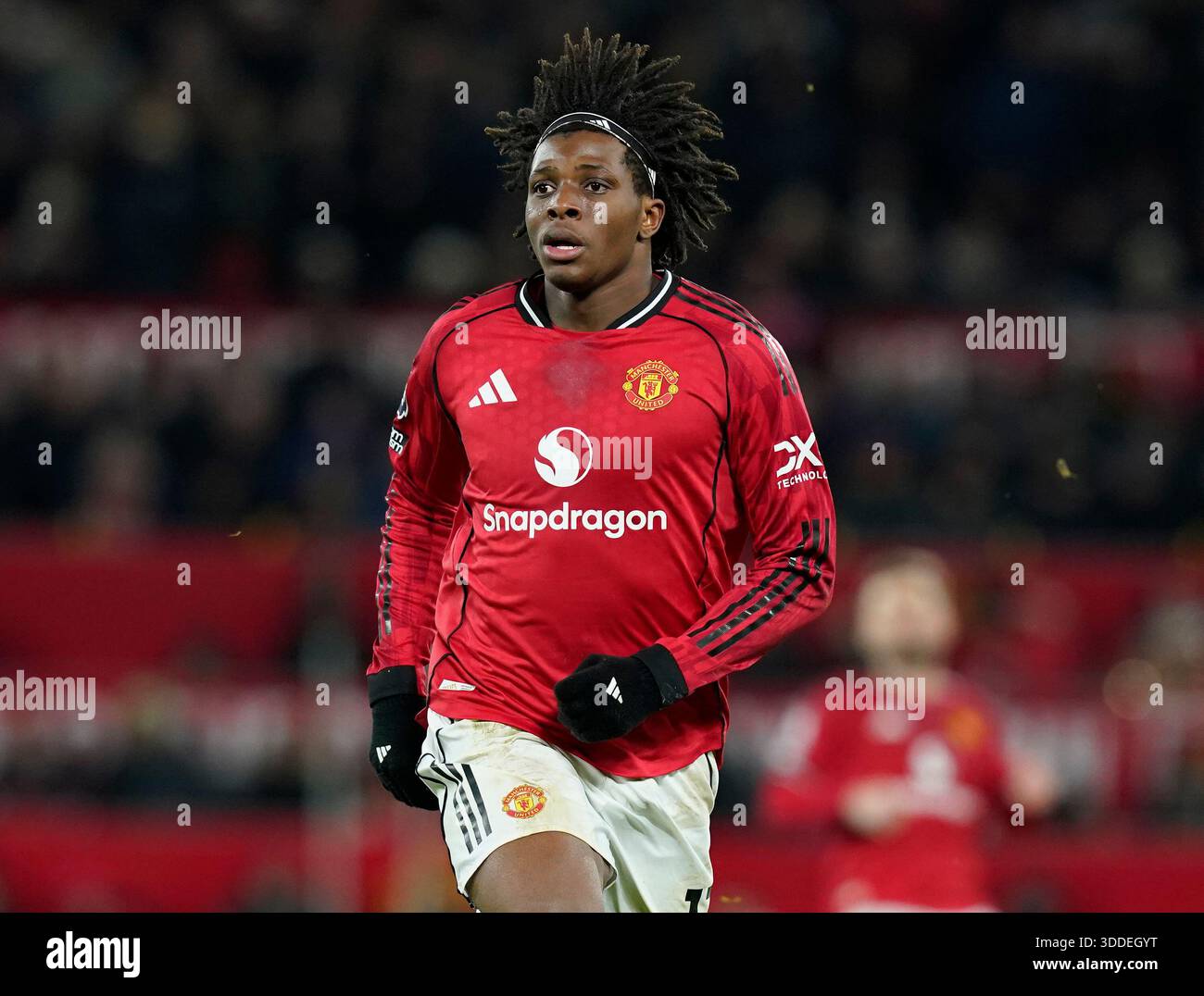 Manchester, England, 30th December 2025. Patrick Dorgu of Manchester ...