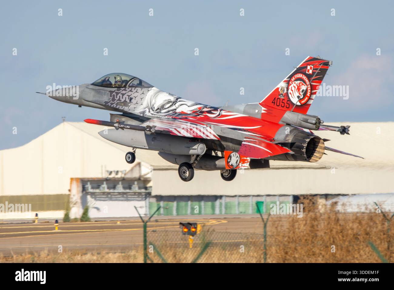 Polish Air Force F-16Cs during NATO's Tiger Meet exercises in Beja ...