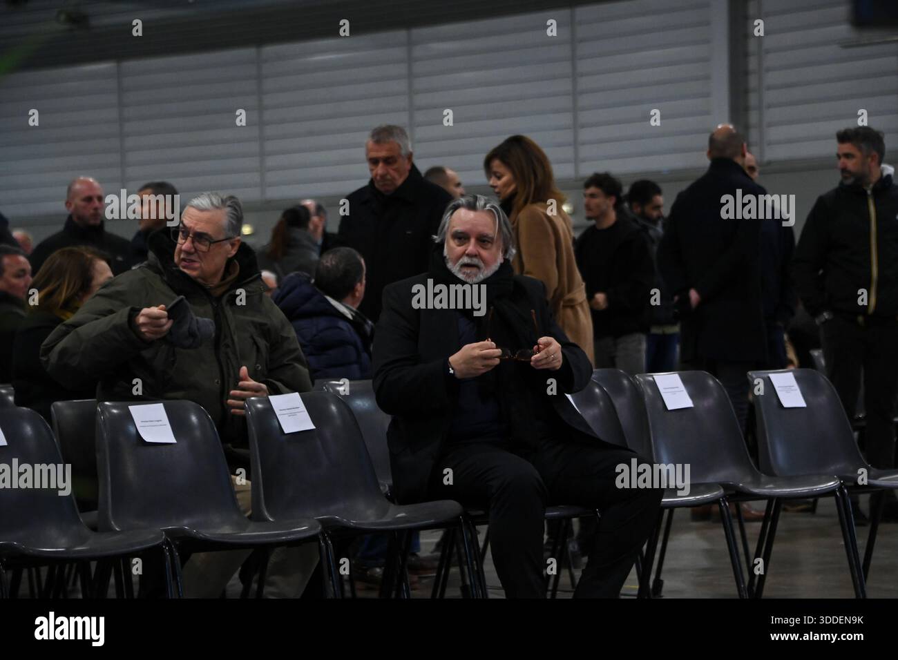 Laurent NICOLLIN chairman of Montpellier during the Funeral of Jean ...