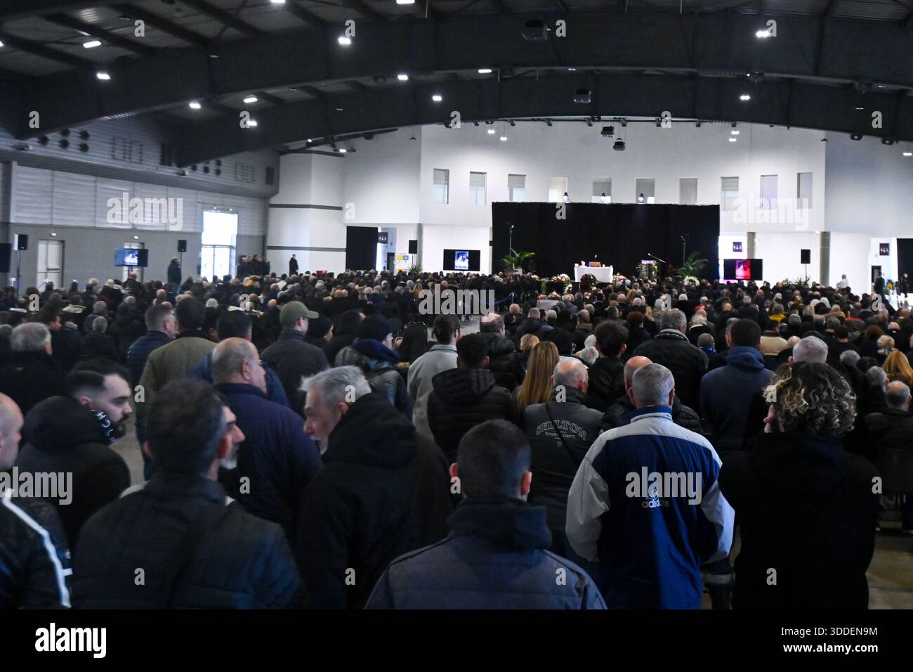 General View during the Funeral of Jean Louis Gasset on December 31 ...