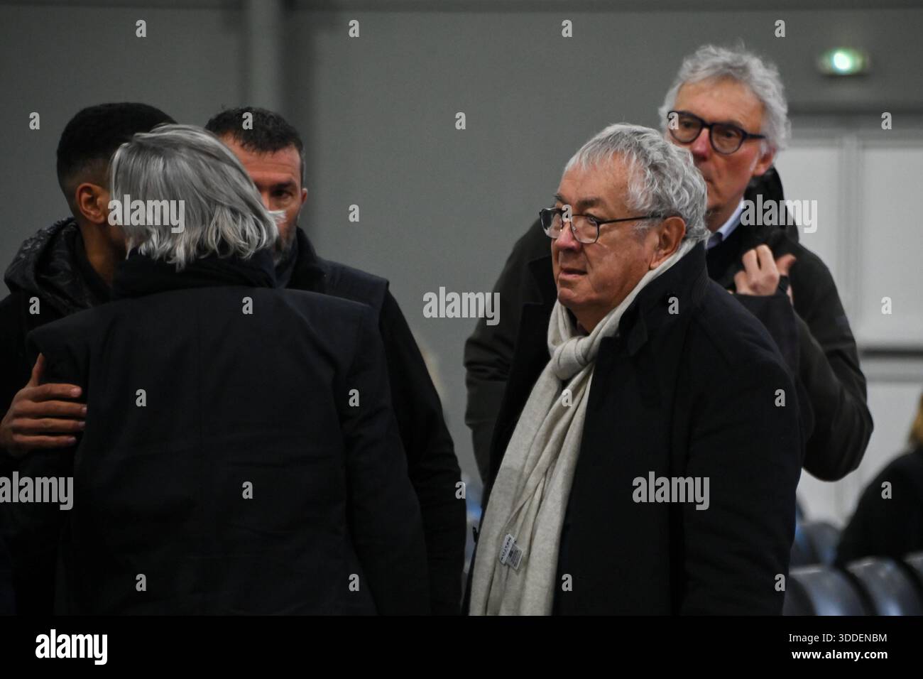 Henri EMILE during the Funeral of Jean Louis Gasset on December 31 ...