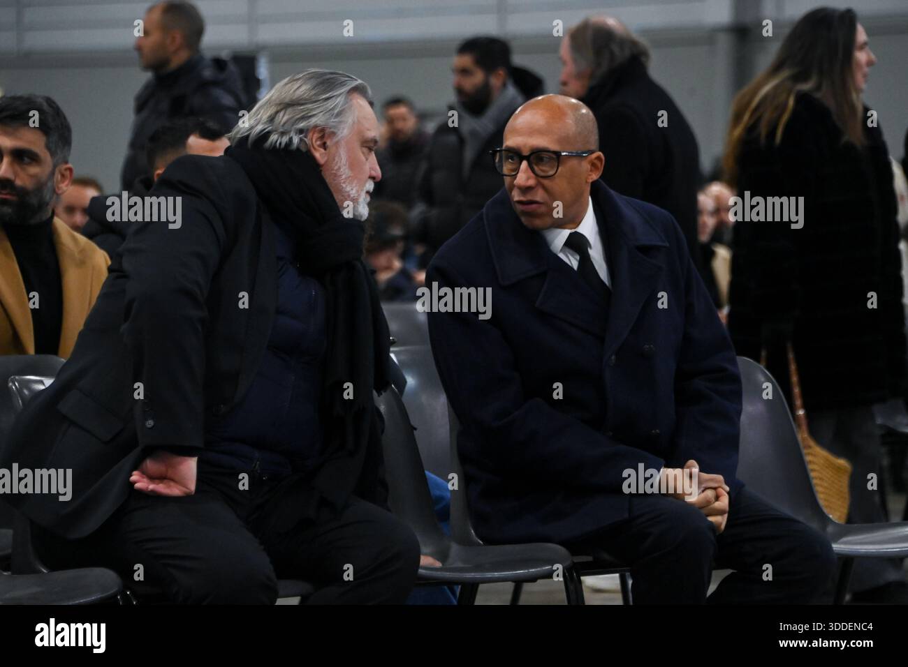 Laurent NICOLLIN chairman of Montpellier Phillipe DIALLO president of ...