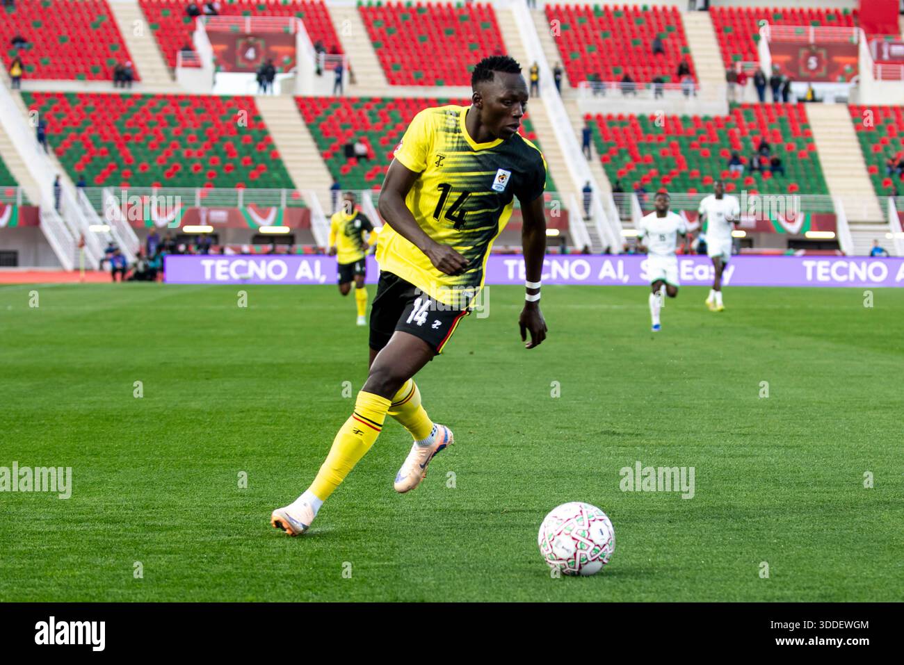Denis Omedi of Uganda controls the ball during the Africa Cup of ...