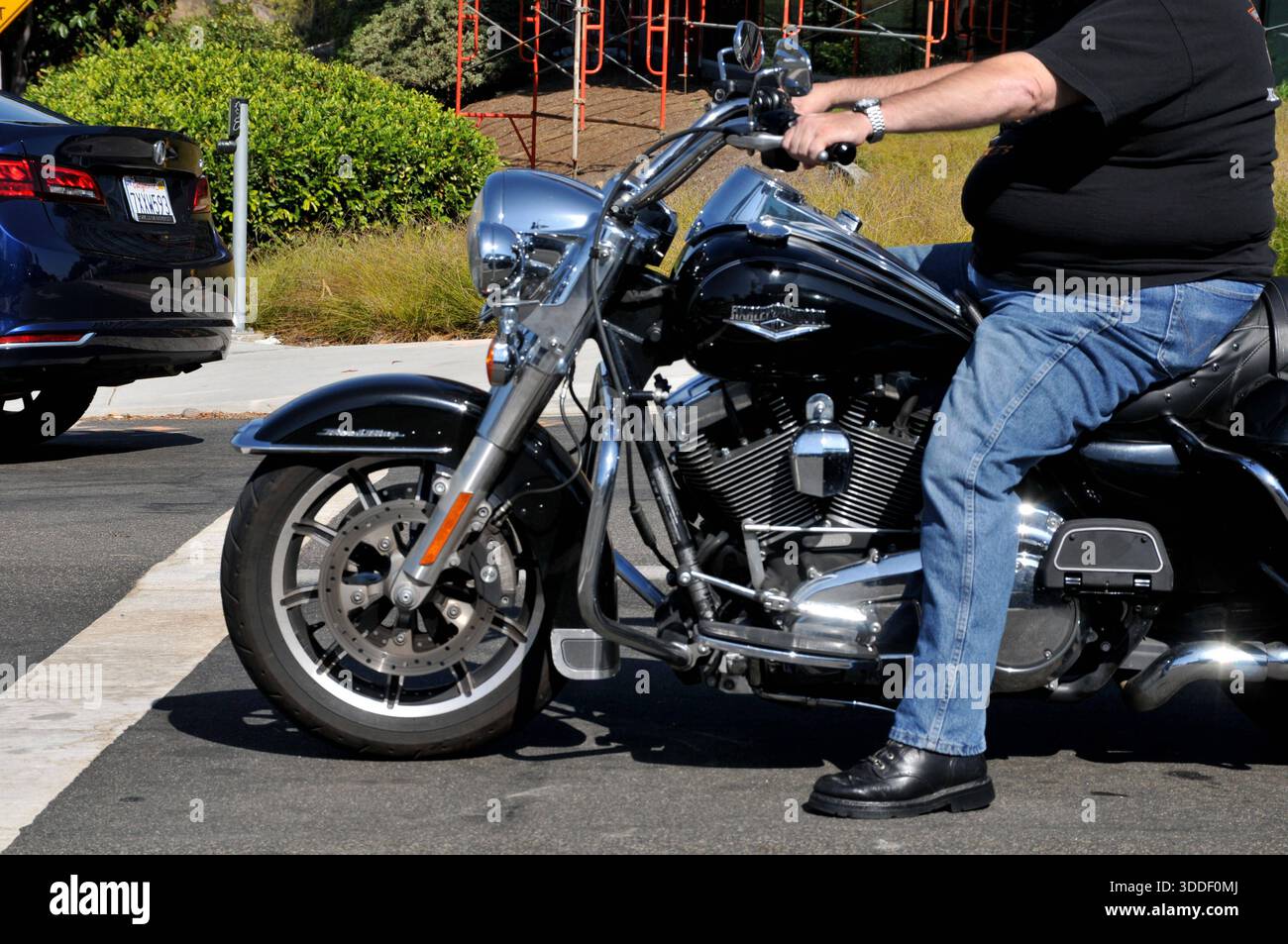 San Diego/california/ 24 September 2019/ American Harley Davidson motor bike might horse power ...