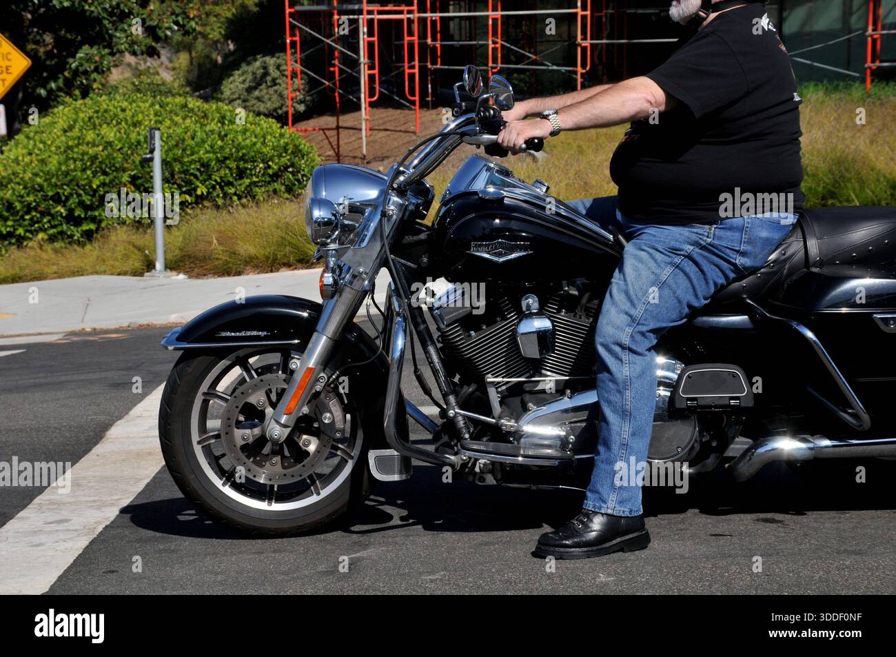 San Diego/california/ 24 September 2019/ American Harley Davidson motor bike might horse power ...