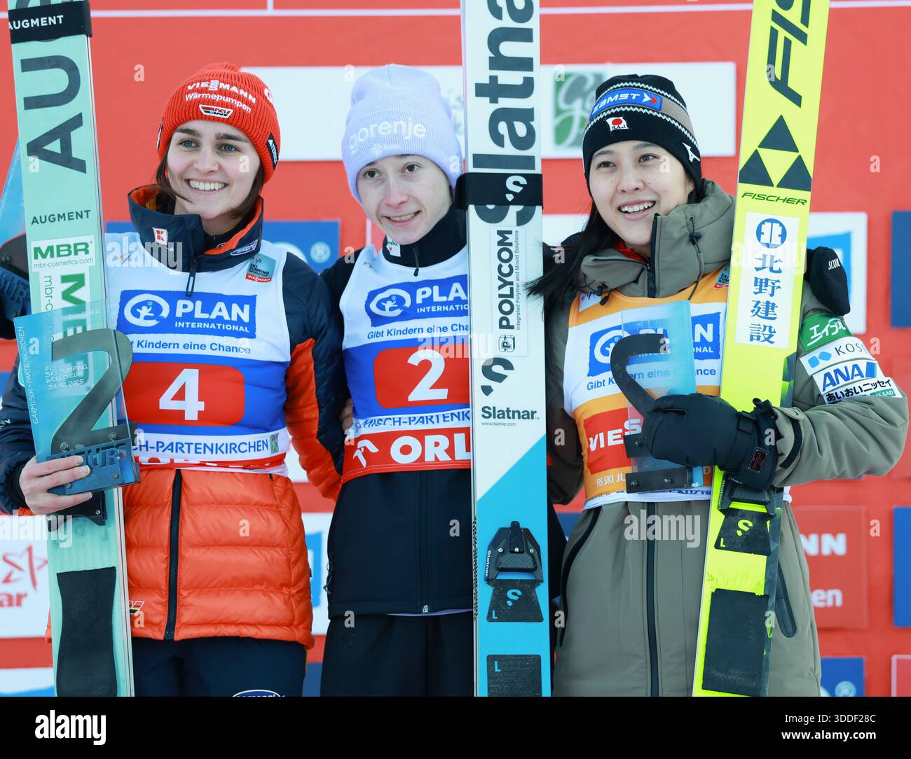 (L-R) FREITAG Selina of Germany, second; PREVC Nika of Slovenia, first ...