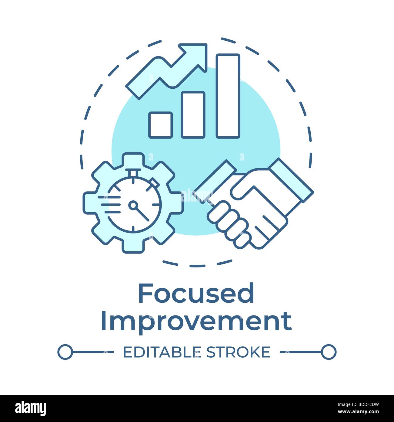 Focused improvement Stock Vector Images - Alamy