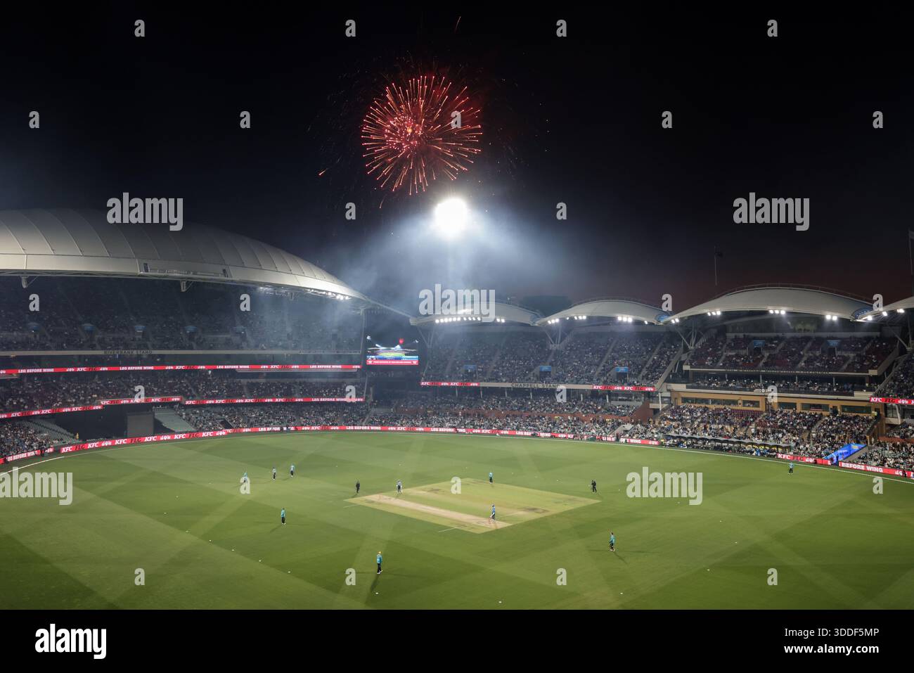 Fireworks display during New Year's Eve festivities in Adelaide ...