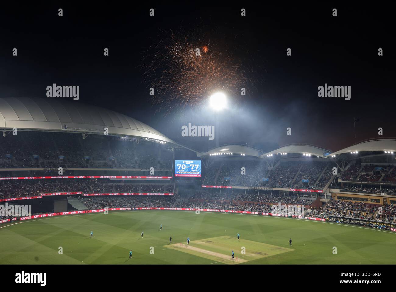 Fireworks display during New Year's Eve festivities in Adelaide ...