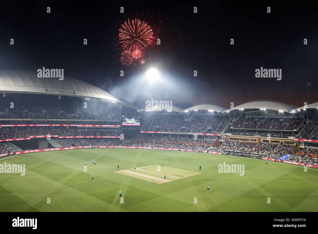 Fireworks display during New Year's Eve festivities in Adelaide ...