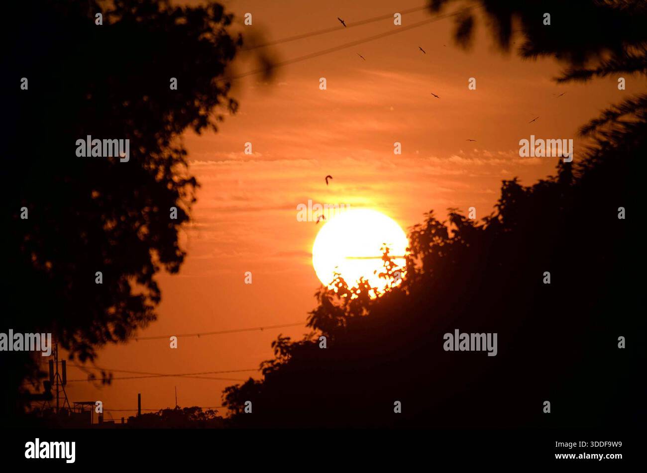 Beautiful eye-catching view of glimpse last sunset of year 2025 ...