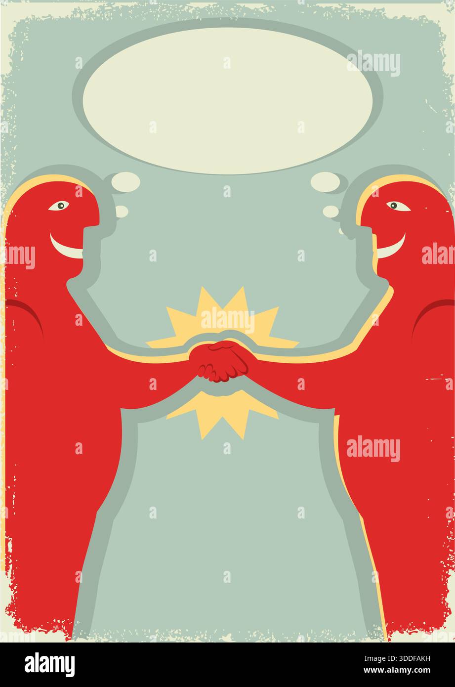 Two happy professional business Stock Vector Images - Alamy