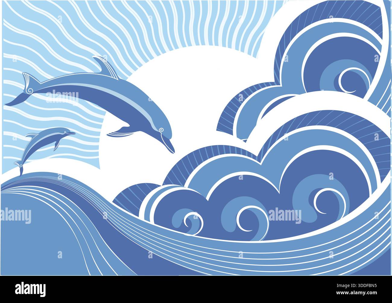 Sea water ripple in Stock Vector Images - Alamy