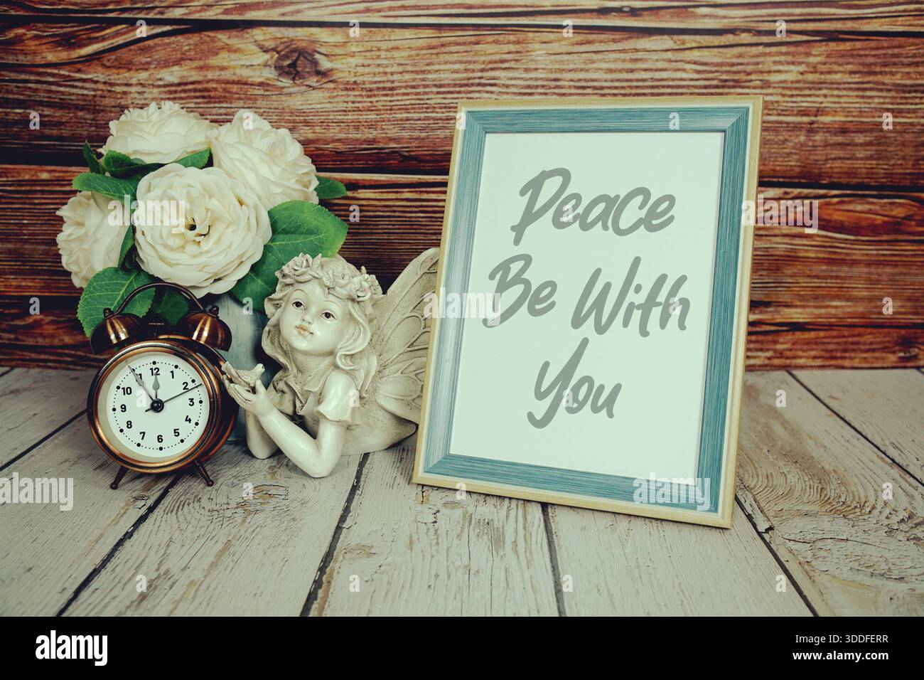 Peace Be With You Inspirational and Motivational Messages Stock Photo ...