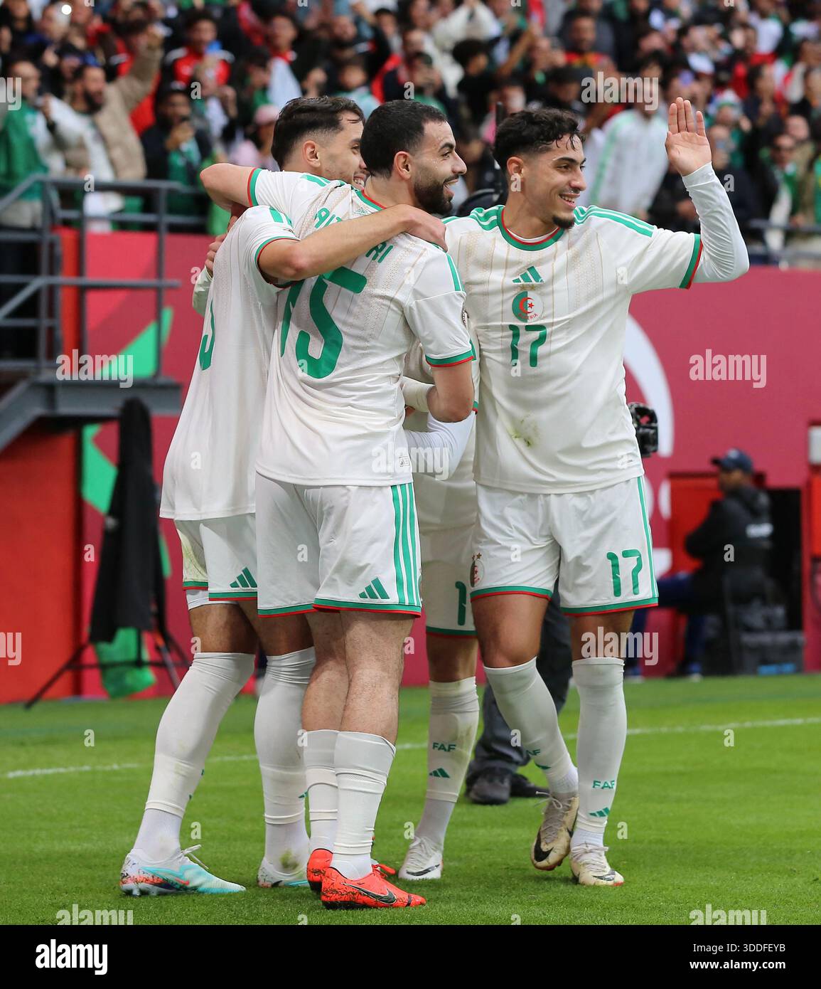 Algeria defender Rayan Aït-Nouri (15) and Algeria midfielder Farès ...