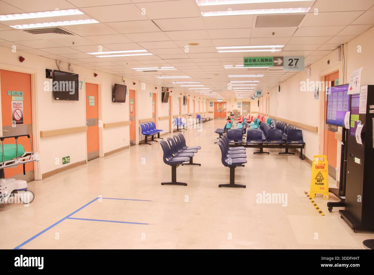 General view of outpatient waiting area at Princess Margaret Hospital ...