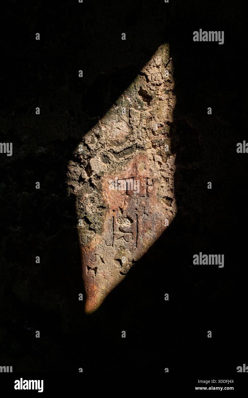 Carved initial letters in hi-res stock photography and images - Alamy