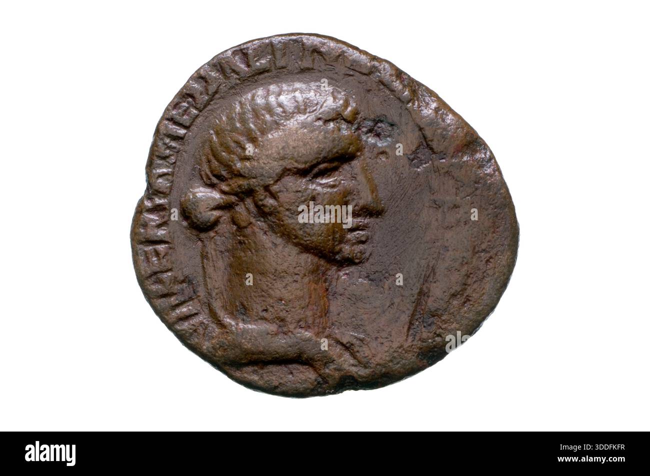 Roman Coin of the Emperor Claudius with Portrait of the Empress ...
