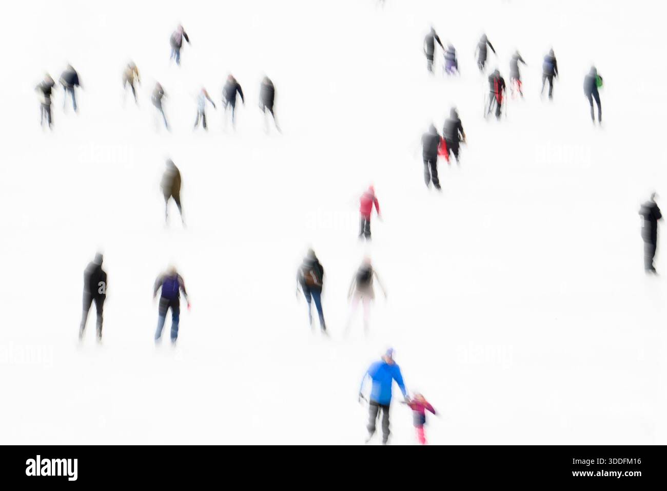 Skaters skate along the Rideau Canal Skateway during the first official ...