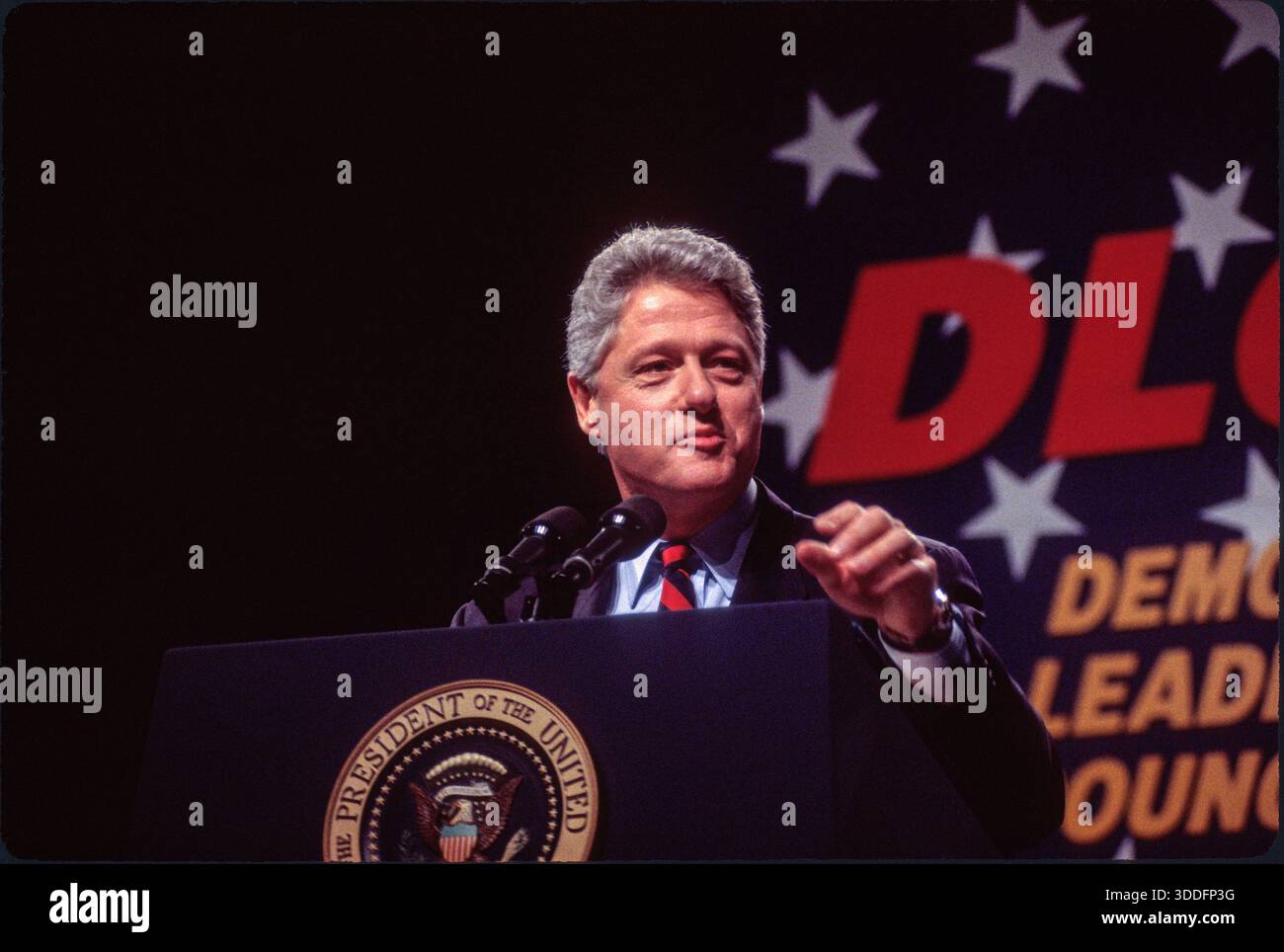 United States President Bill Clinton makes remarks at the Democratic ...