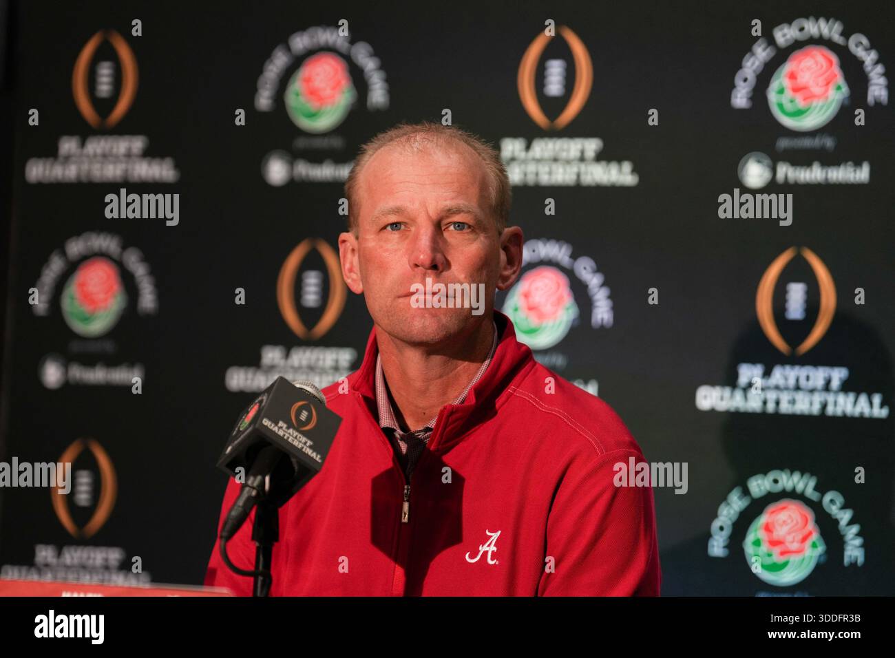 Alabama Crimson Tide head coach Kalen DeBoer during media day for the ...