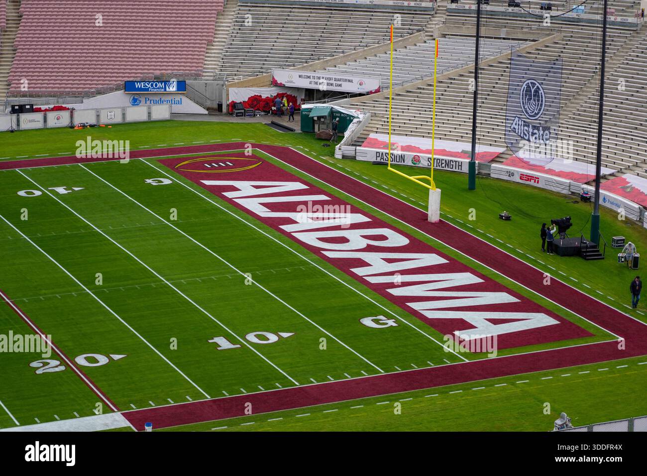 General overall view of the Rose Bowl Stadium prior to the Rose Bowl ...