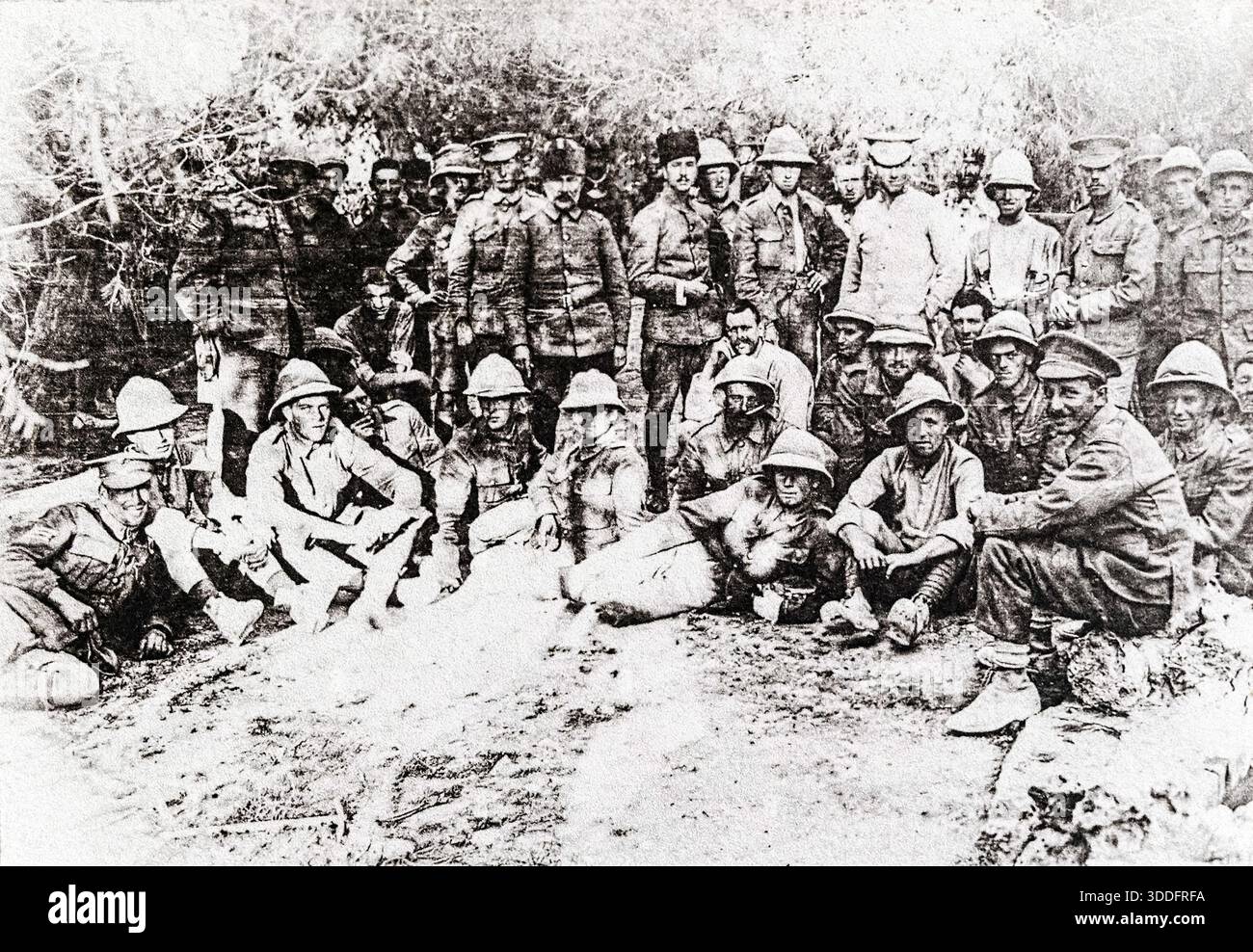 British soldiers captured by the Turks in the Second Battle of Gaza, in ...