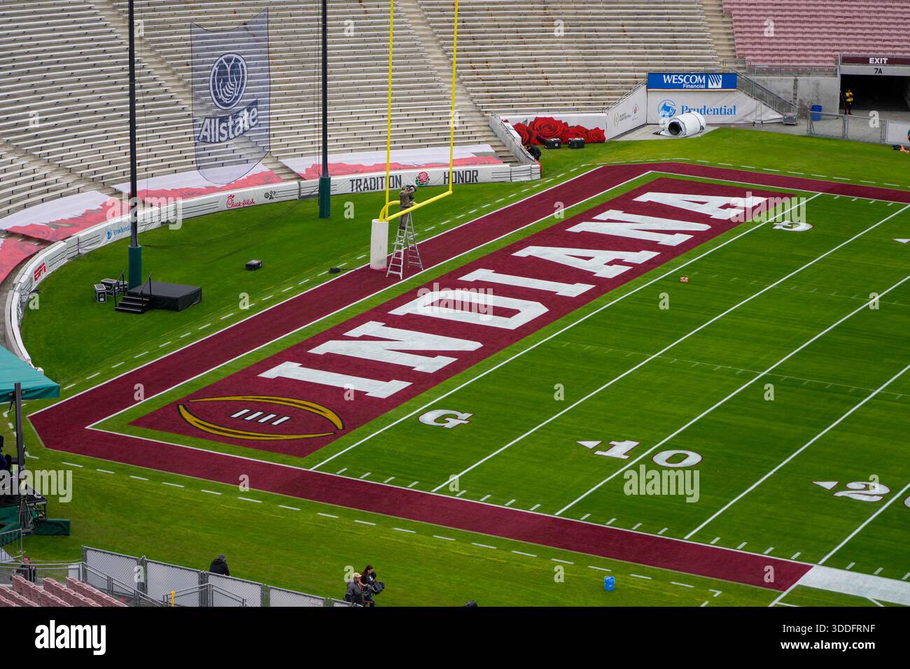 General overall view of the Rose Bowl Stadium prior to the Rose Bowl ...