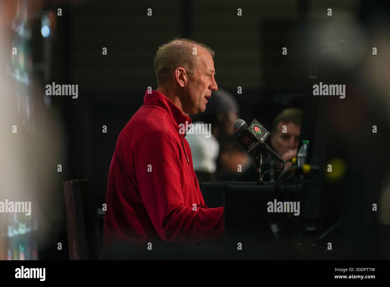 Alabama Crimson Tide head coach Kalen DeBoer during media day for the ...