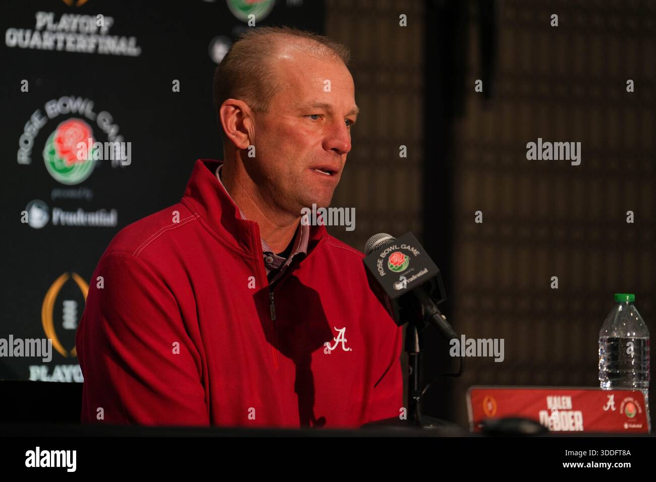 Alabama Crimson Tide head coach Kalen DeBoer during media day for the ...