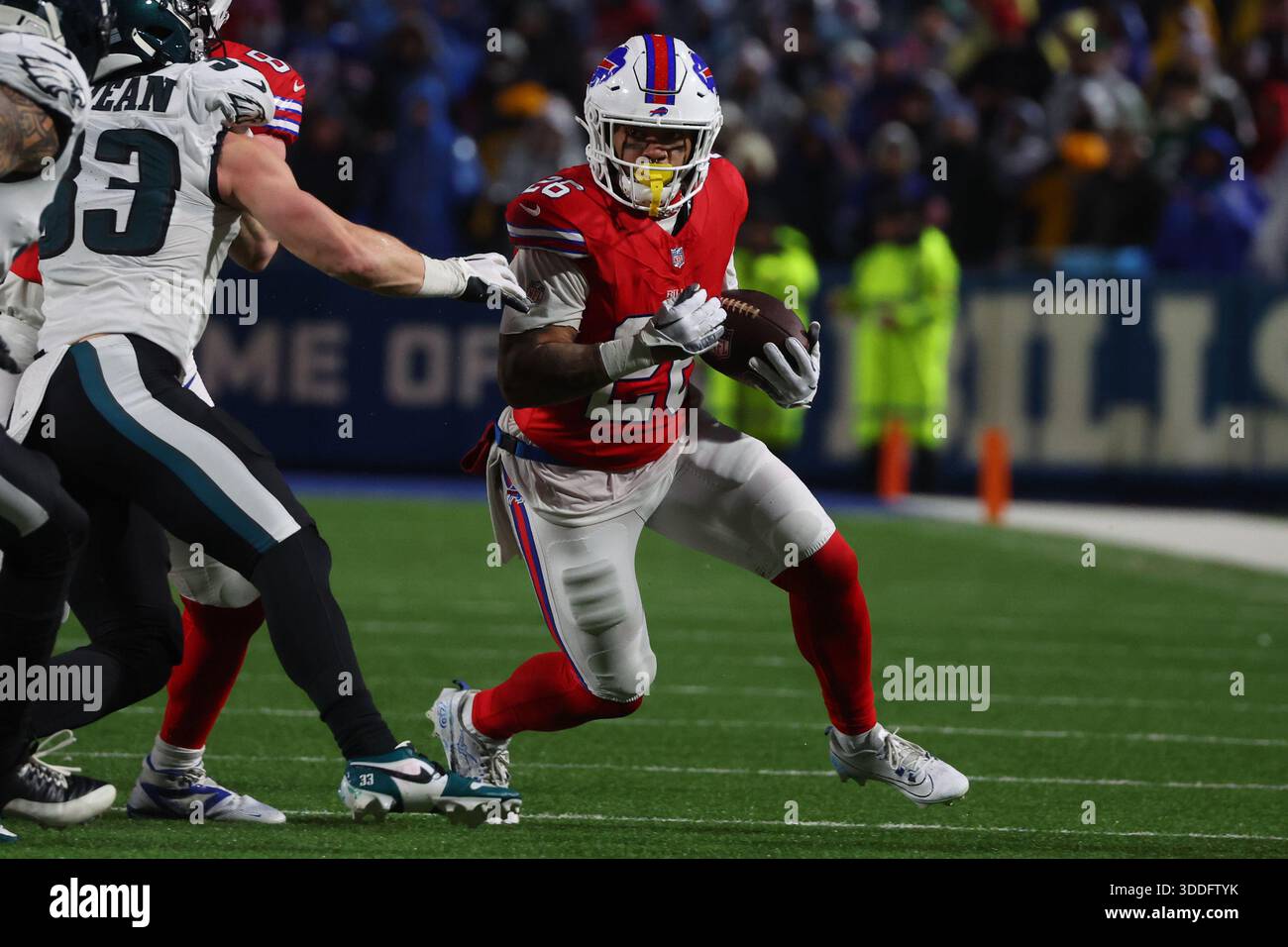 Buffalo Bills running back Ty Johnson (26) carries the ball during the ...