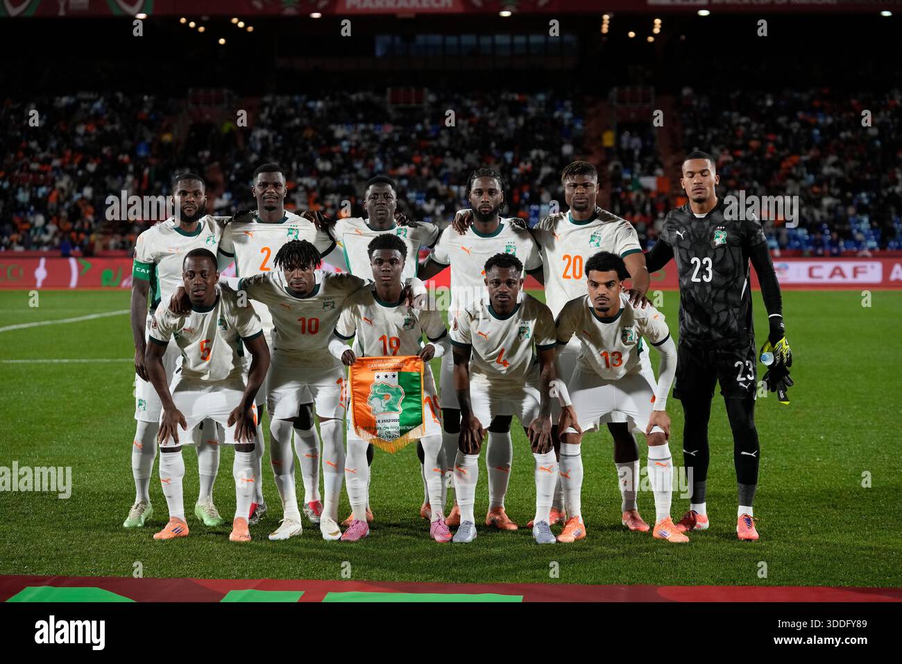 Ivory Coast team poses for a group photo during the Africa Cup of ...