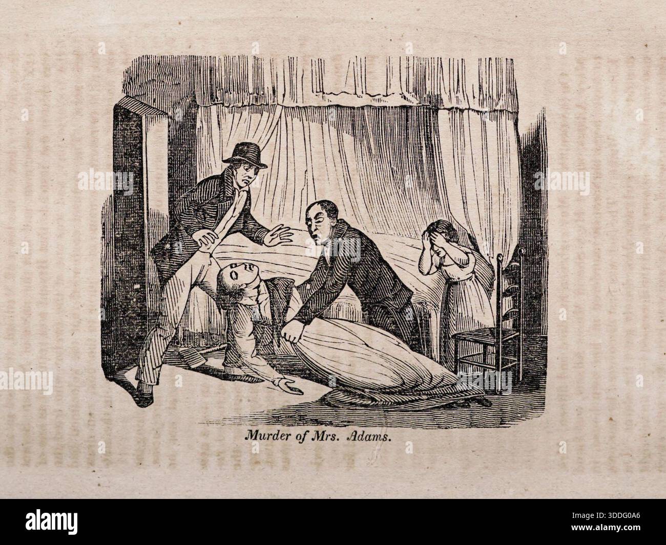 "Murder of Mrs. Adams" by her husband High Sheriff Moses Adams, 1810s ...