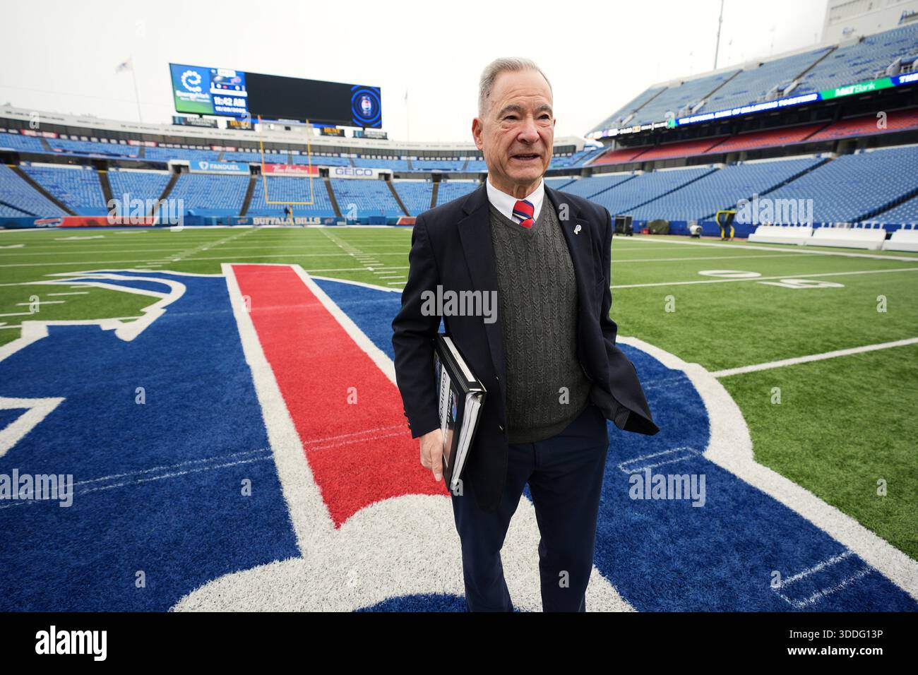 Chris Clark, Buffalo Bills Vice President of Security walks on the ...