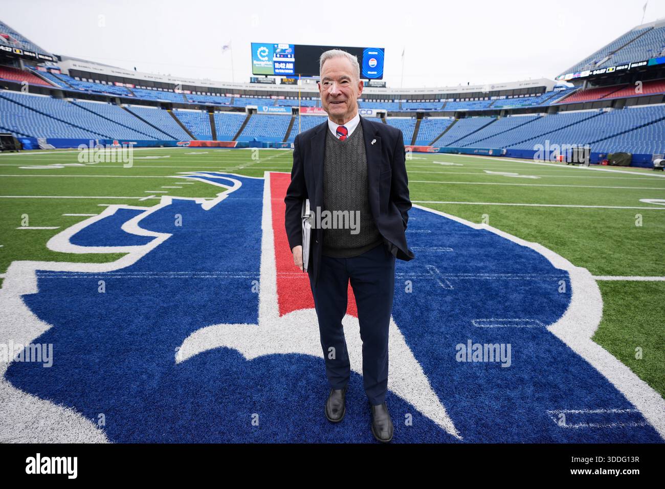 Chris Clark, Buffalo Bills Vice President of Security walks on the ...