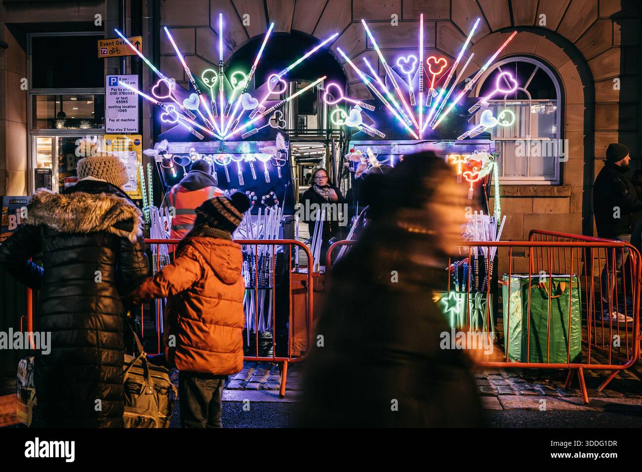 31st December 2025 - Newcastle, UK: Revellers celebrate New Years Eve ...