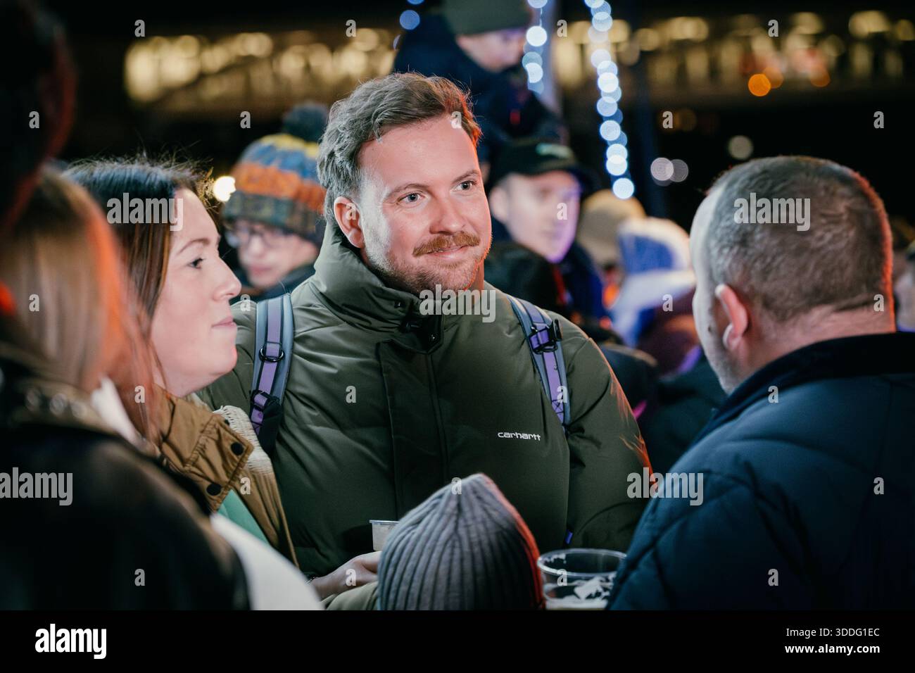 31st December 2025 - Newcastle, UK: Revellers celebrate New Years Eve ...