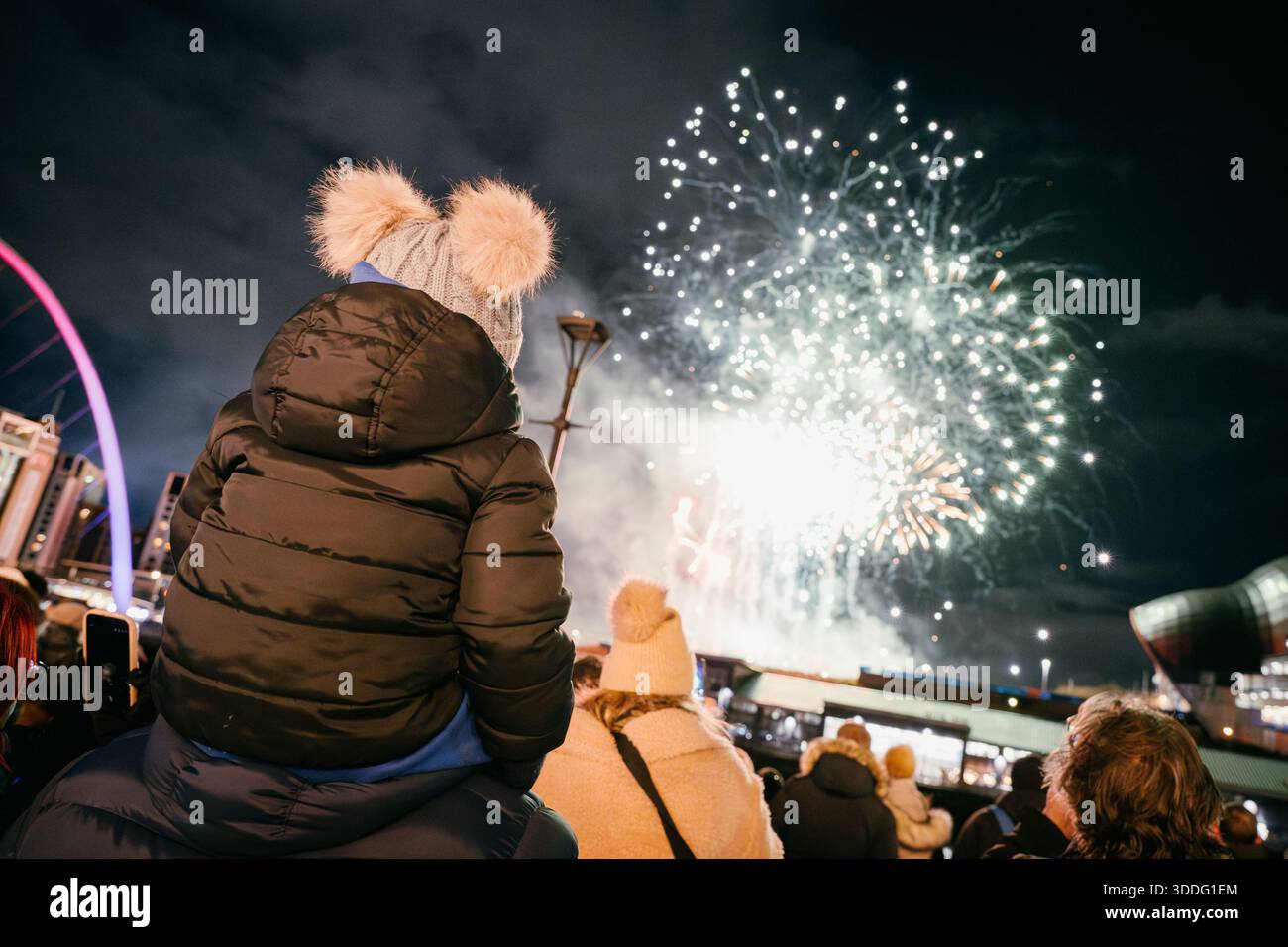 31st December 2025 - Newcastle, UK: Revellers celebrate New Years Eve ...