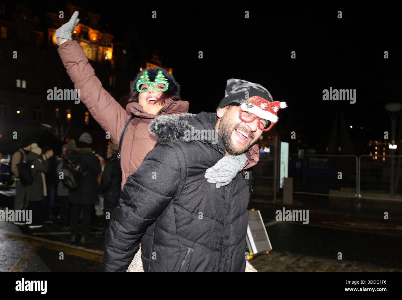 Nilo Latifi and Reza Shi from Iran during the Hogmanay New Year ...