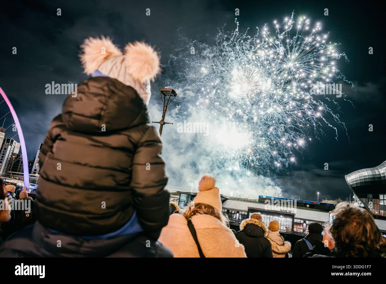 31st December 2025 - Newcastle, UK: Revellers celebrate New Years Eve ...