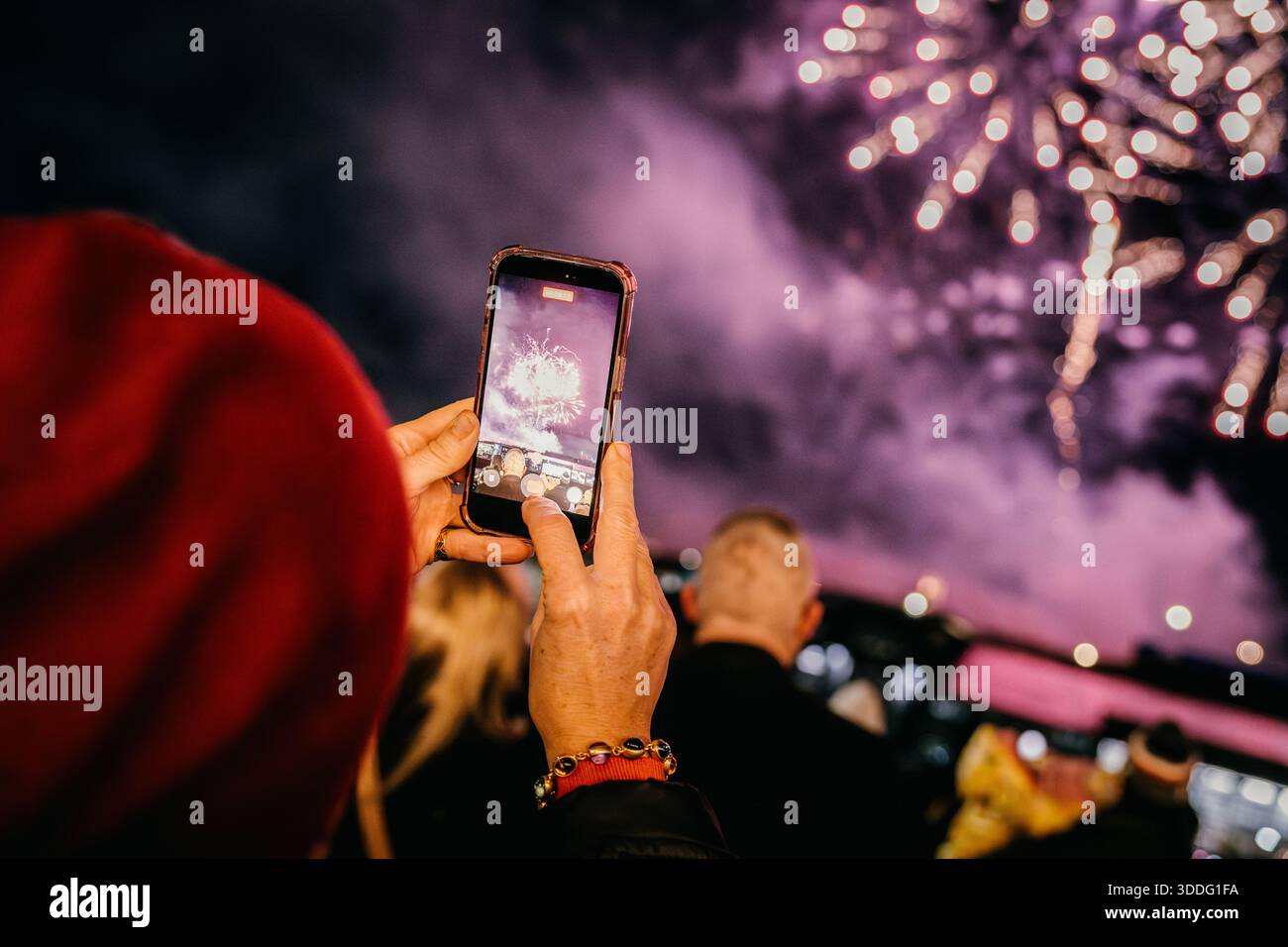 31st December 2025 - Newcastle, UK: Revellers celebrate New Years Eve ...