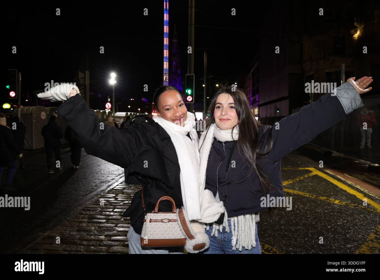 Geadni and Acelia from the Netherlands during the Hogmanay New Year ...