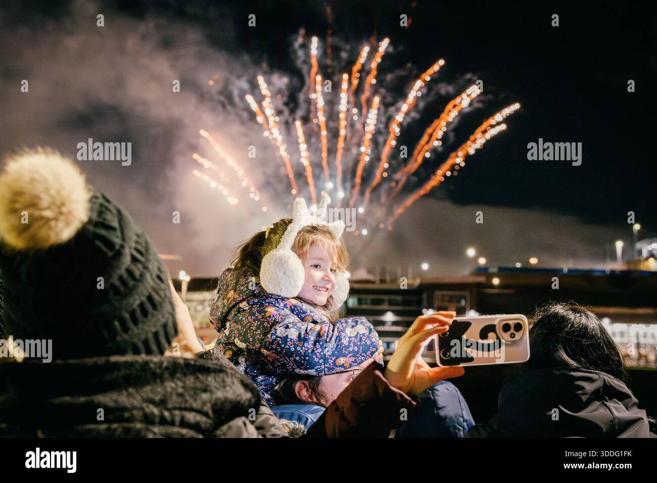 31st December 2025 - Newcastle, UK: Revellers celebrate New Years Eve ...