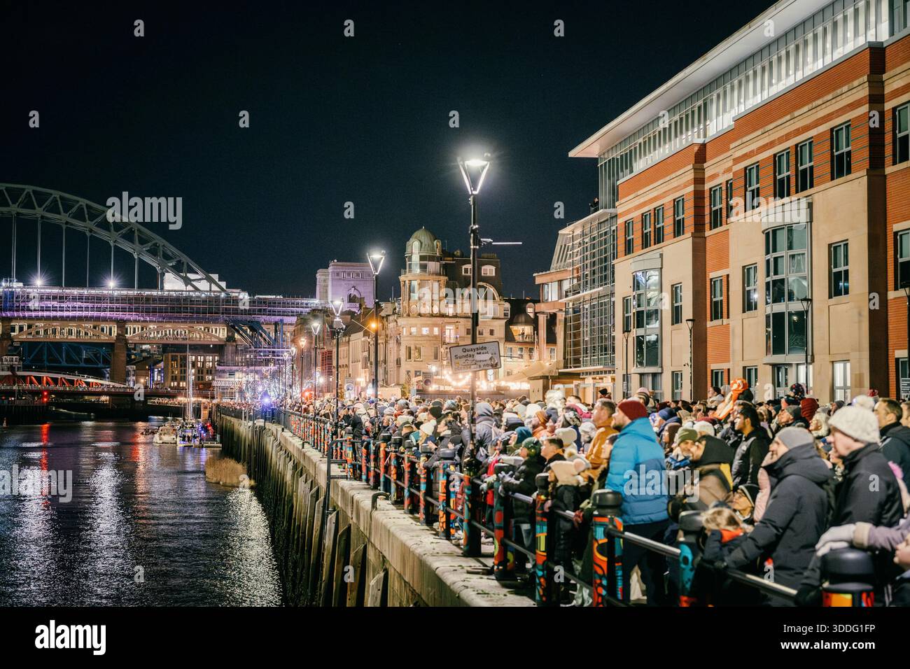 31st December 2025 - Newcastle, UK: Revellers celebrate New Years Eve ...