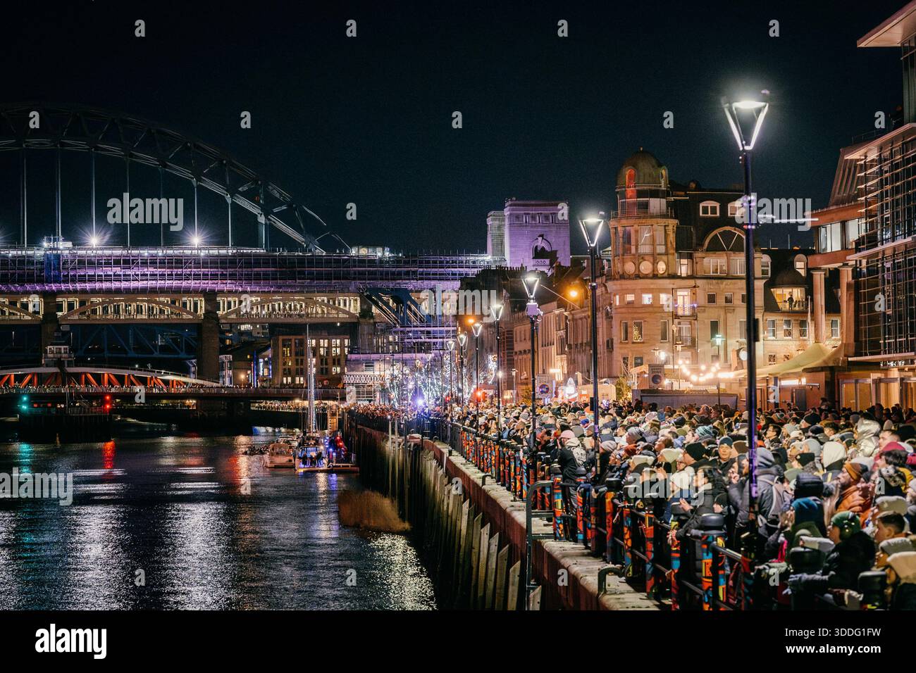 31st December 2025 - Newcastle, UK: Revellers celebrate New Years Eve ...