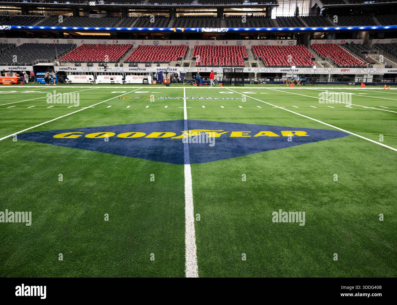 December 31, 2025 Goodyear logo on the field before the NCAA Football ...
