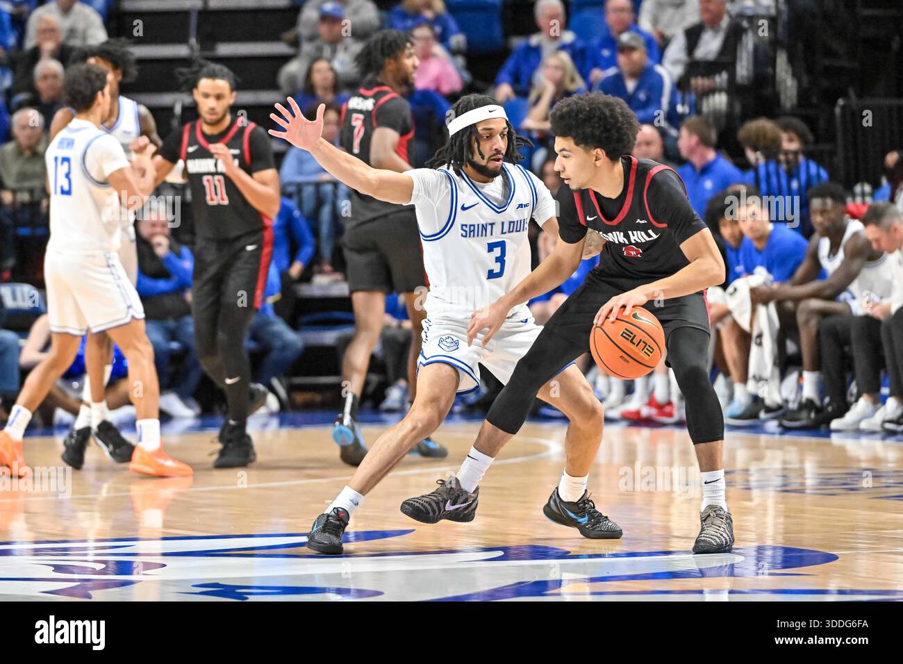 DECEMBER 31, 2025: Saint Joseph's Hawks guard Derek Simpson (0) goes ...