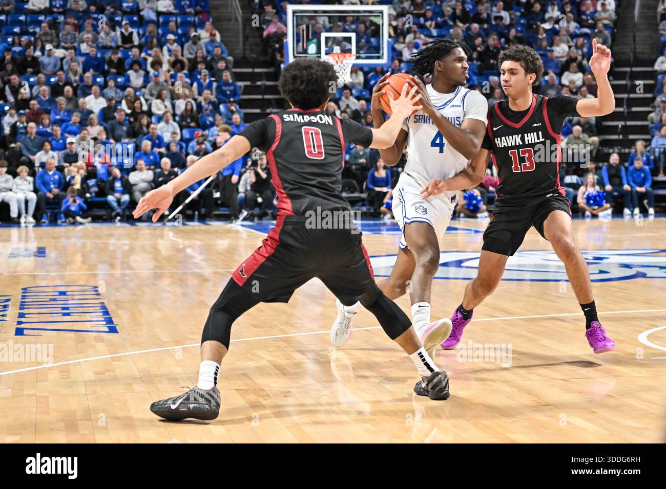 DECEMBER 31, 2025: Saint Louis Billikens guard Amari McCottry (4) goes ...
