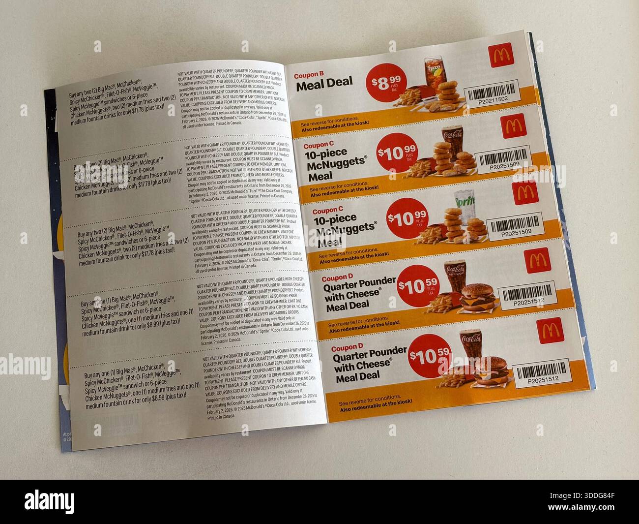 Mcdonalds offers burger hi-res stock photography and images - Alamy