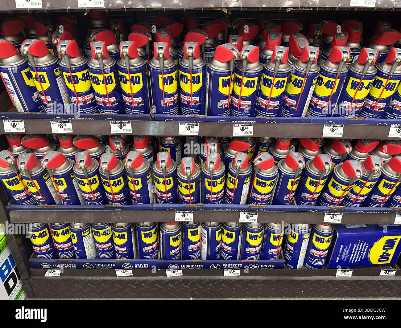 WD-40 on display at a hardware store, on Dec. 31, 2025 in North Miami ...